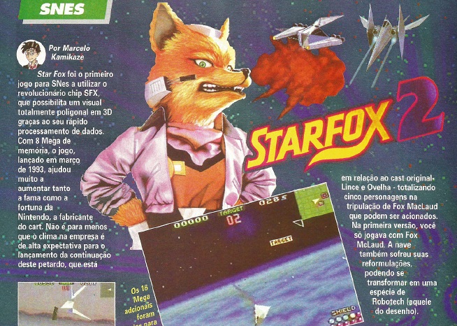 A prévia de Star Fox 2 (SNES) na Super GamePower – Jogo Véio