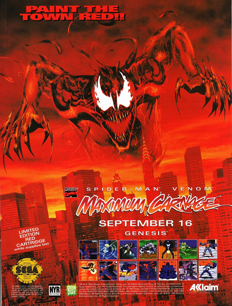 Maximum Carnage é pancadaria total no Mega Drive – Jogo Véio